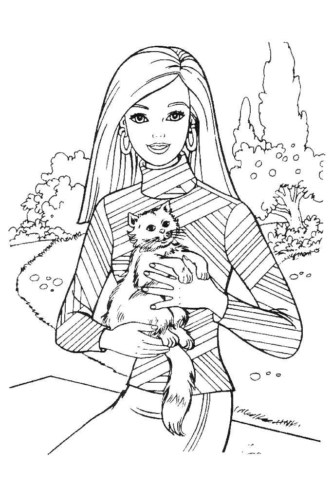 Online Coloring Pages Barbie Coloring Download And Print Free 