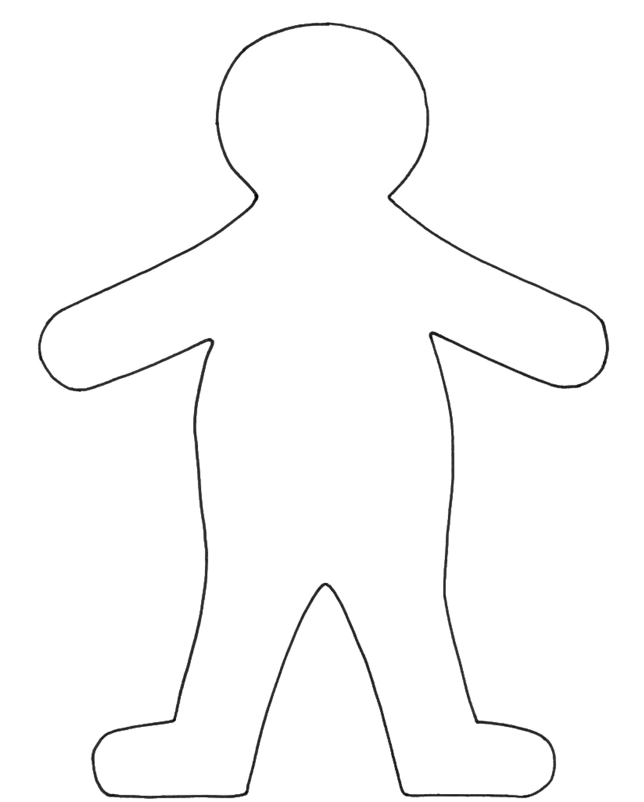 People Outlines For Kids People Outlines For Kids